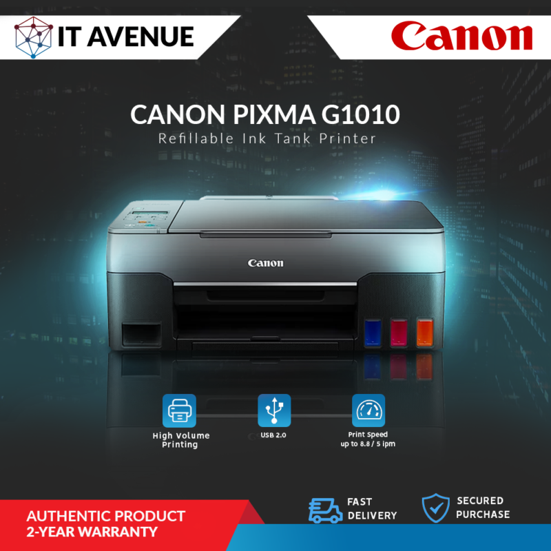 CANON PIXMA G1010 Refillable Ink Tank Printer for High Volume Printing